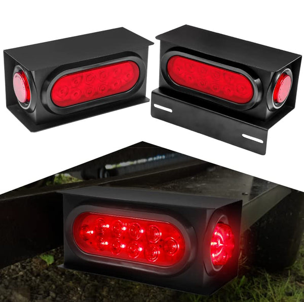 Welded Steel Trailer Light Boxes Kit 6 Tail 2 Marker | Limicar ...